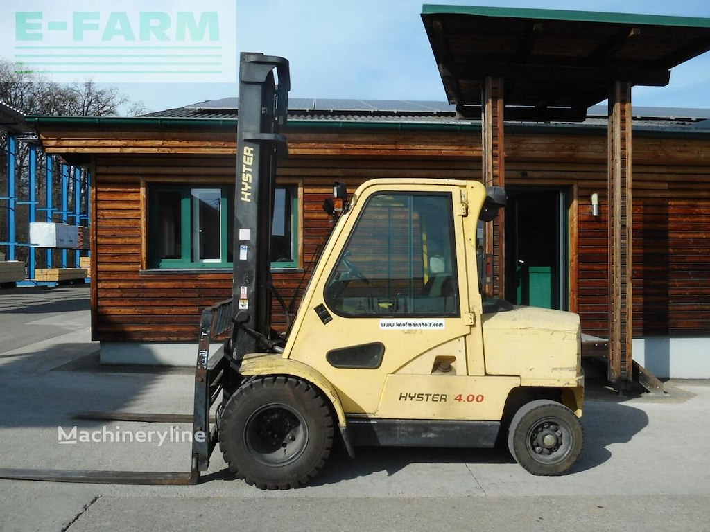 Hyster h4.00xm-6 mit zwillingsreifen u. ss + zv + kabin dizel viljuškar