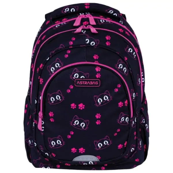 Ranac đački anatomski 3zipa AB330 Cat's Eyes 24.Astrabag 502024051 crno-roze