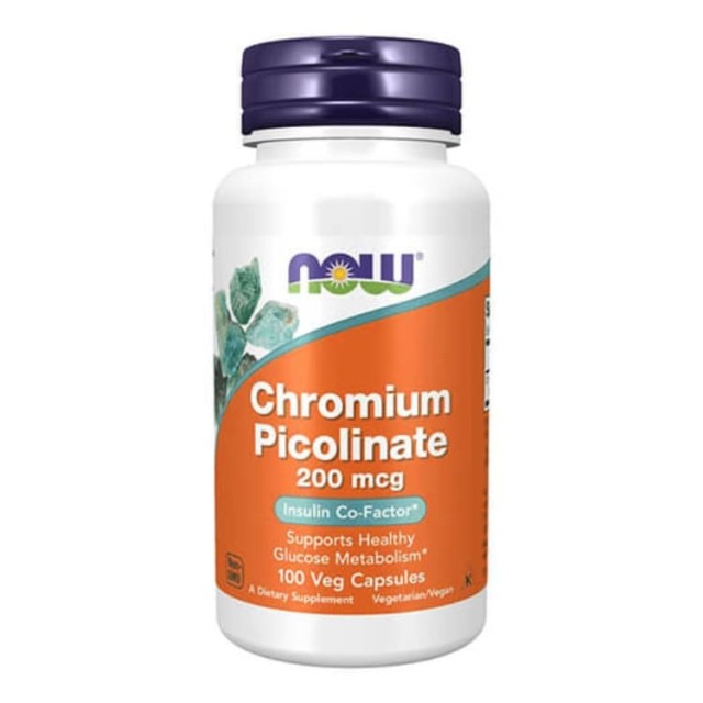 NOW HROM-PIKOLINAT 200 mcg 100 kapsula