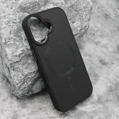 FUTROLA CARBON MAGSAFE ZA IPHONE 17 (6.3) CRNA (BIG CAMERA)
