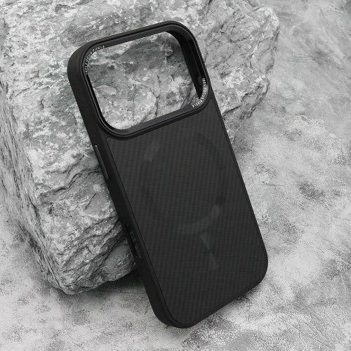 FUTROLA CARBON MAGSAFE ZA IPHONE 17 PRO (6.3) CRNA (BIG CAMERA)