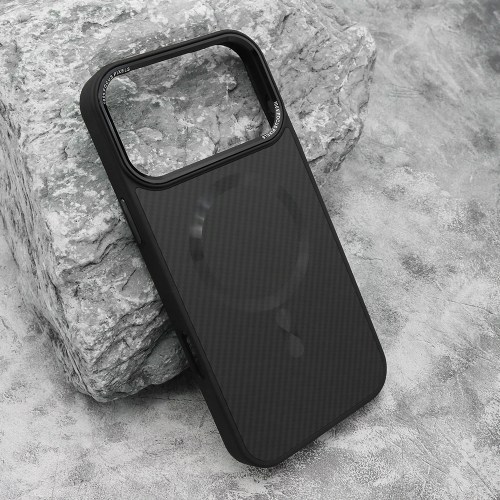 FUTROLA CARBON MAGSAFE ZA IPHONE 17 PRO MAX (6.9) CRNA (BIG CAMERA)
