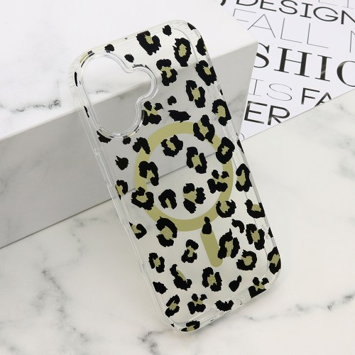 FUTROLA LEOPARD MAGSAFE ZA IPHONE 17 (6.3) CRNA