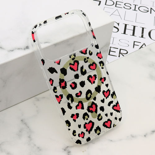 FUTROLA LEOPARD MAGSAFE ZA IPHONE 17 PRO (6.3) ROZE