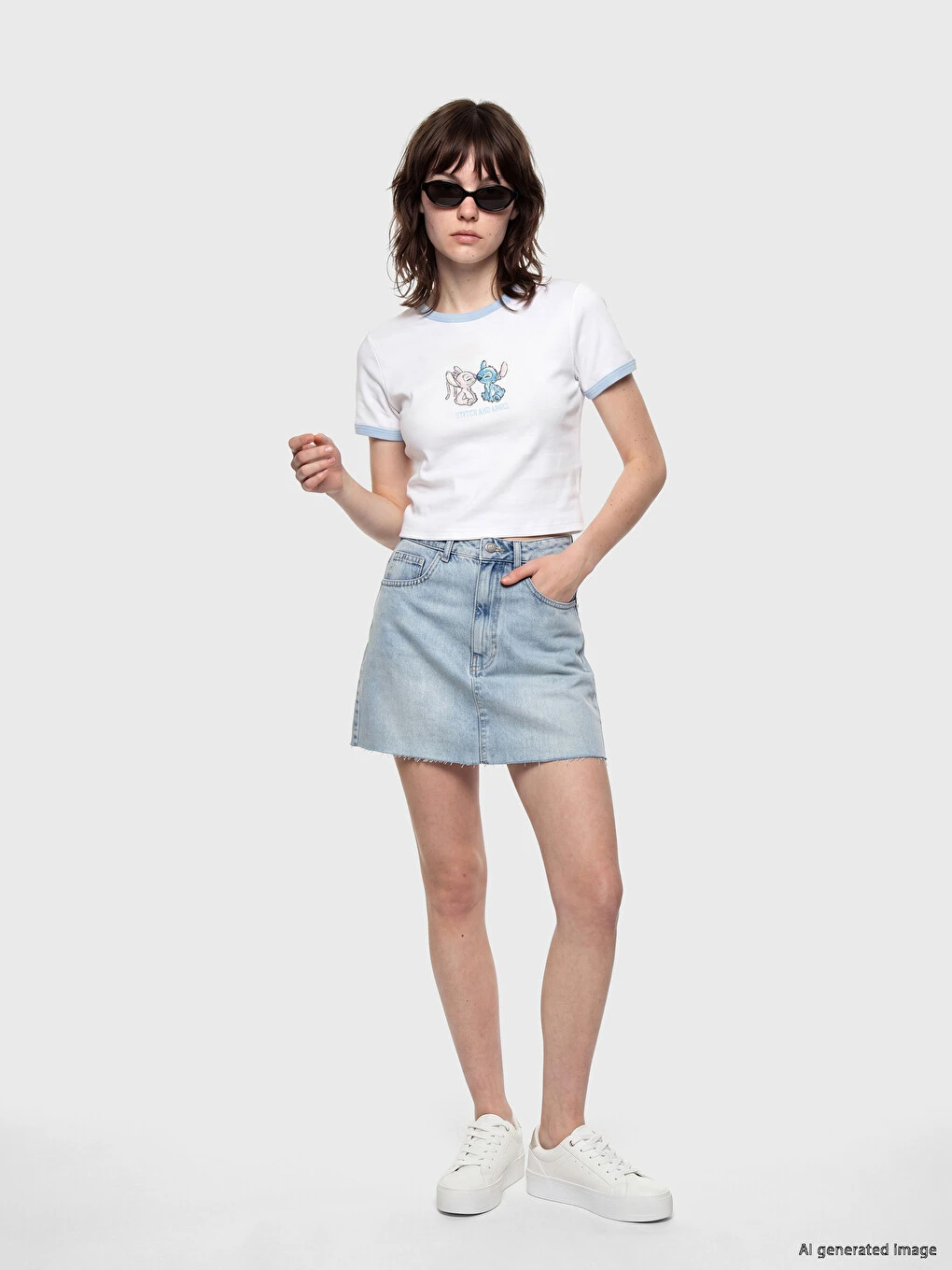 XSIDE Angel I Stitch Štampani Ženski Crop
