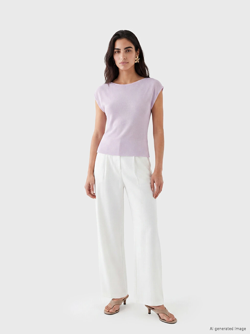 LCW Vision Pletena Bluza Sa Širokim Izrezom