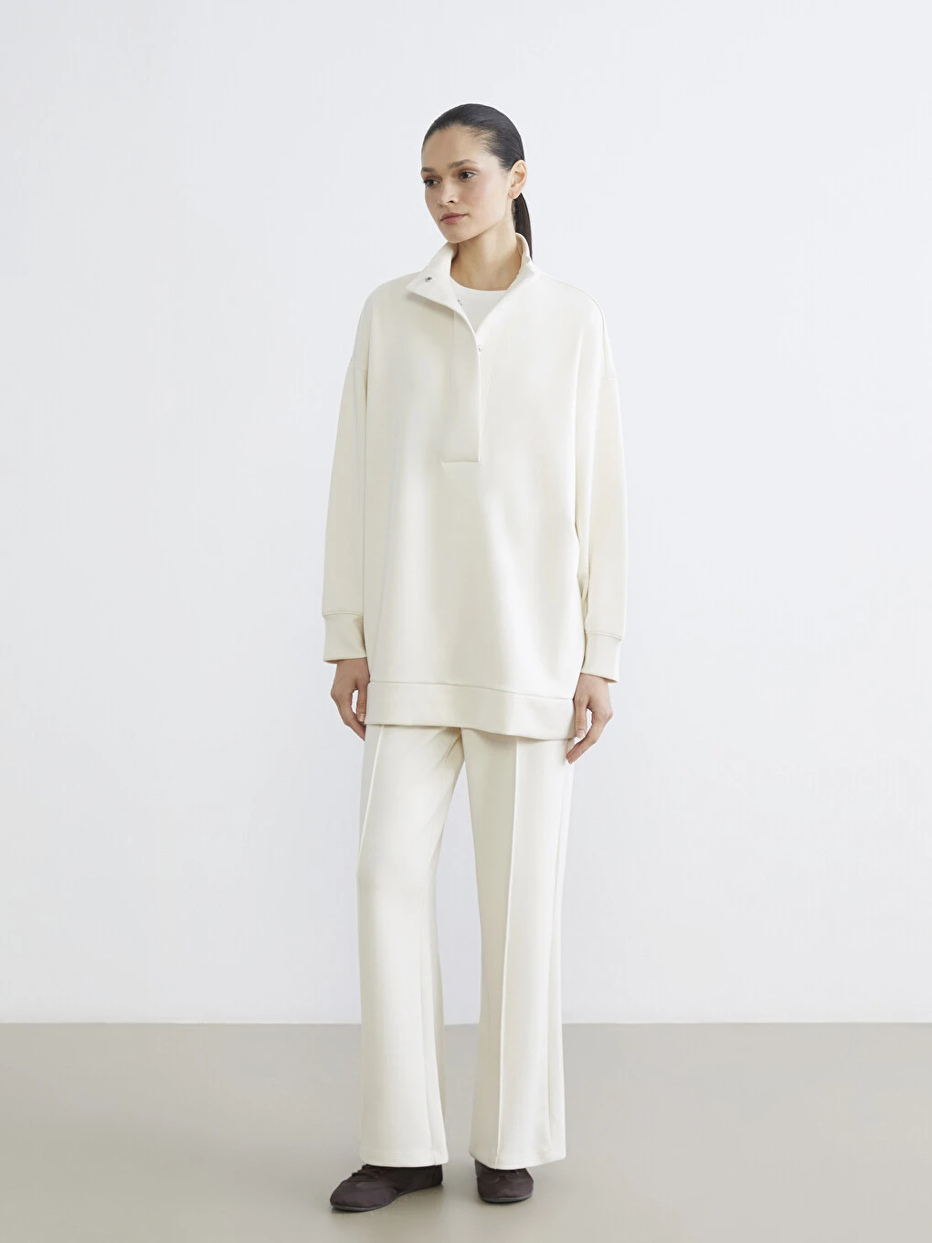 LCW Modest Tunika Sa Mekanim Dodirom, Oversize Kroja Za Žene