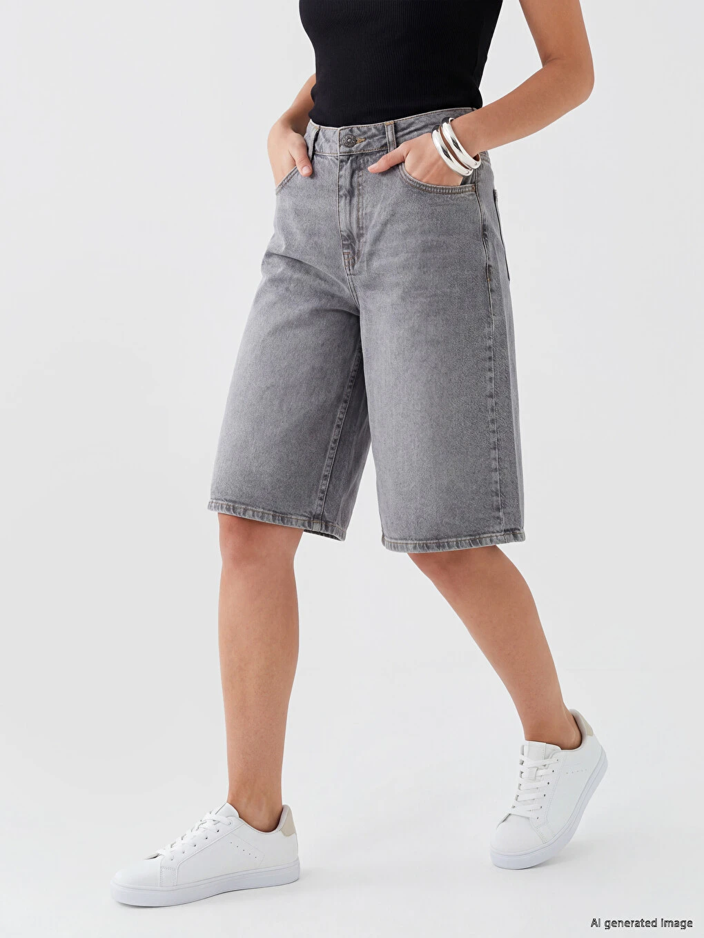 LCW Jeans Ženski Teksas Šorts Bermuda Kroja