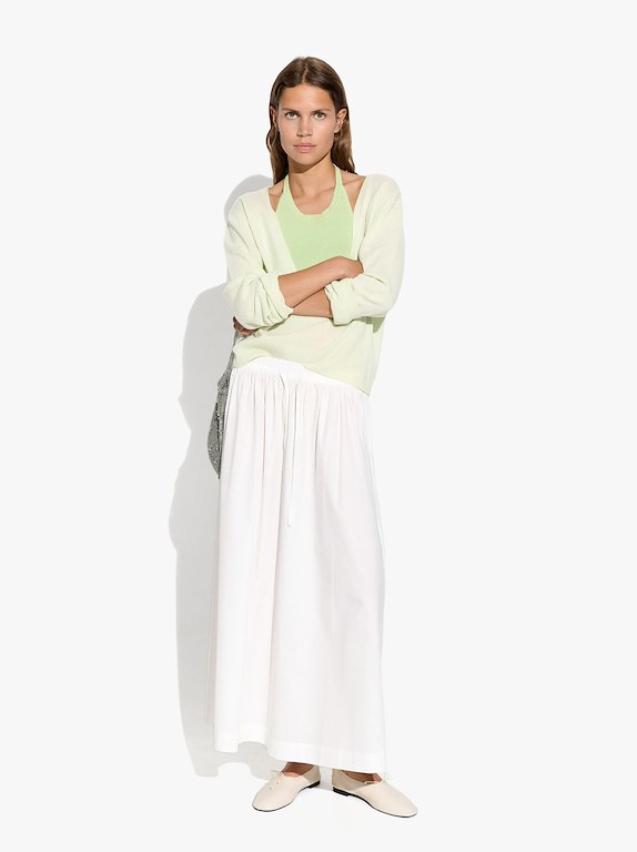 SKIRT WITH ELASTIC WAIST 100% COTTON