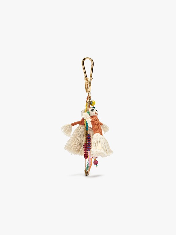 KEYCHAIN CHARM WITH MULTICOLOR DOLLS