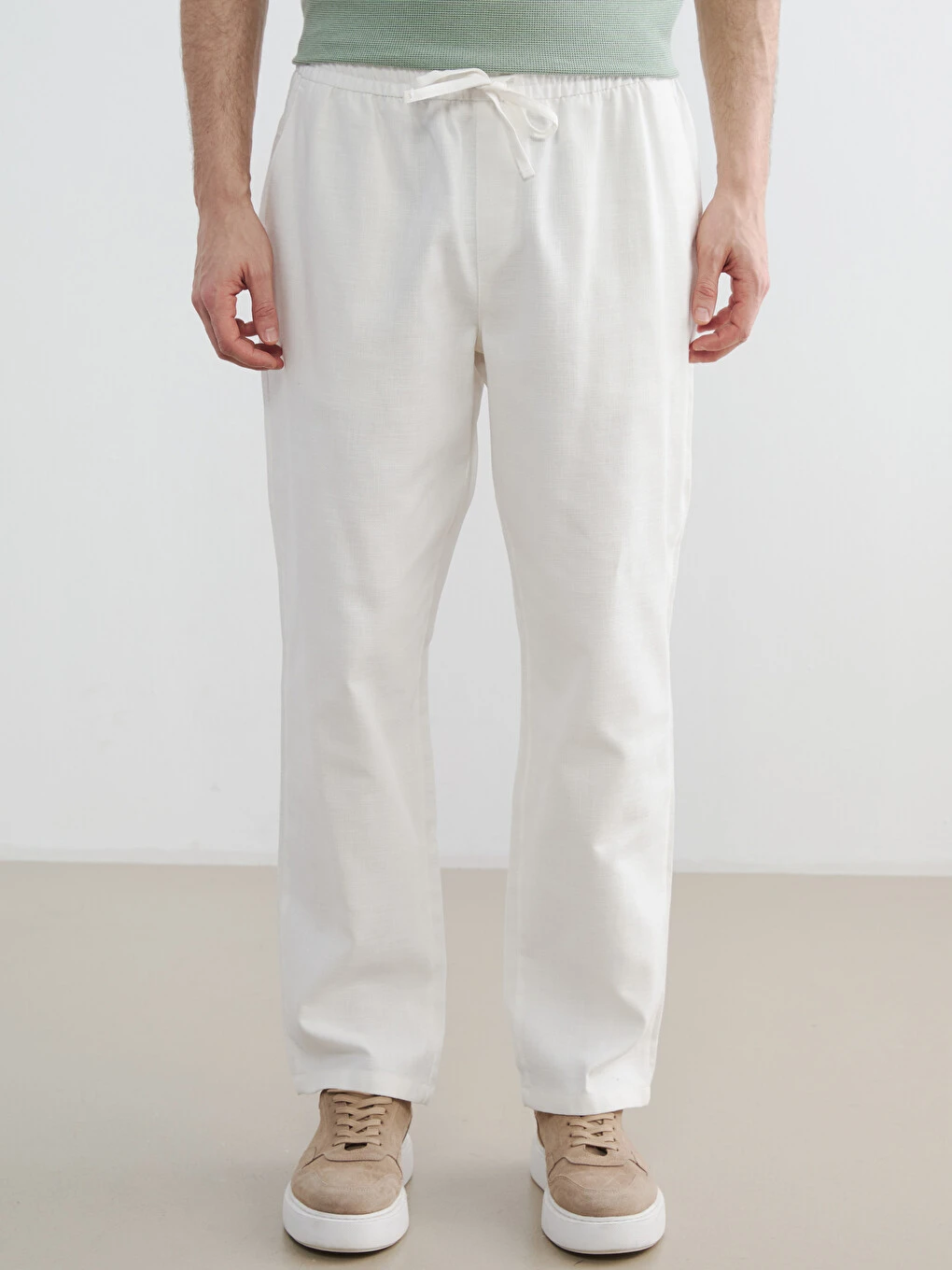 LCW Vision Regular Fit Muške Pantalone Od Materijala Sa Izgledom Lana