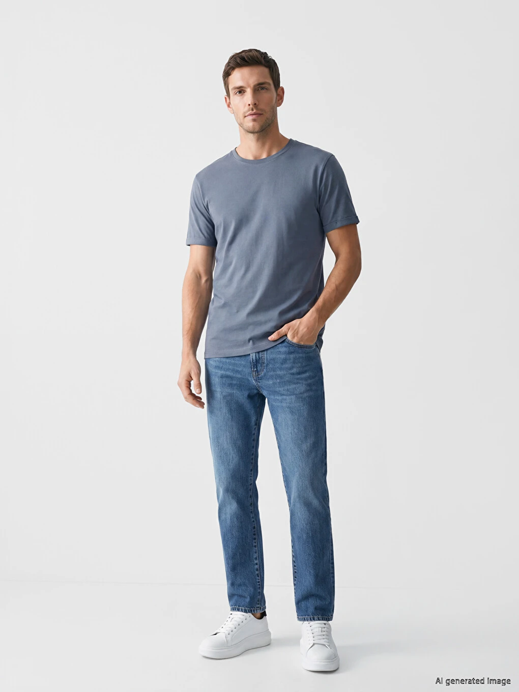 LCWAIKIKI Classic Slim Fit %100 Pamučna Basic Majica