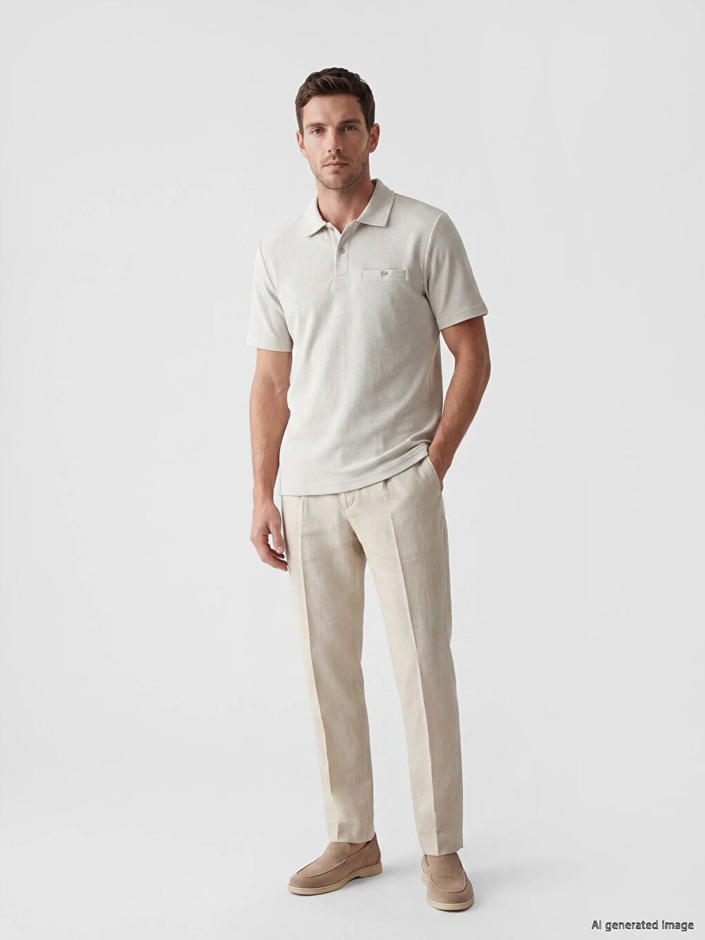 LCWAIKIKI Classic Polo Kragna Muška Pletena Majica
