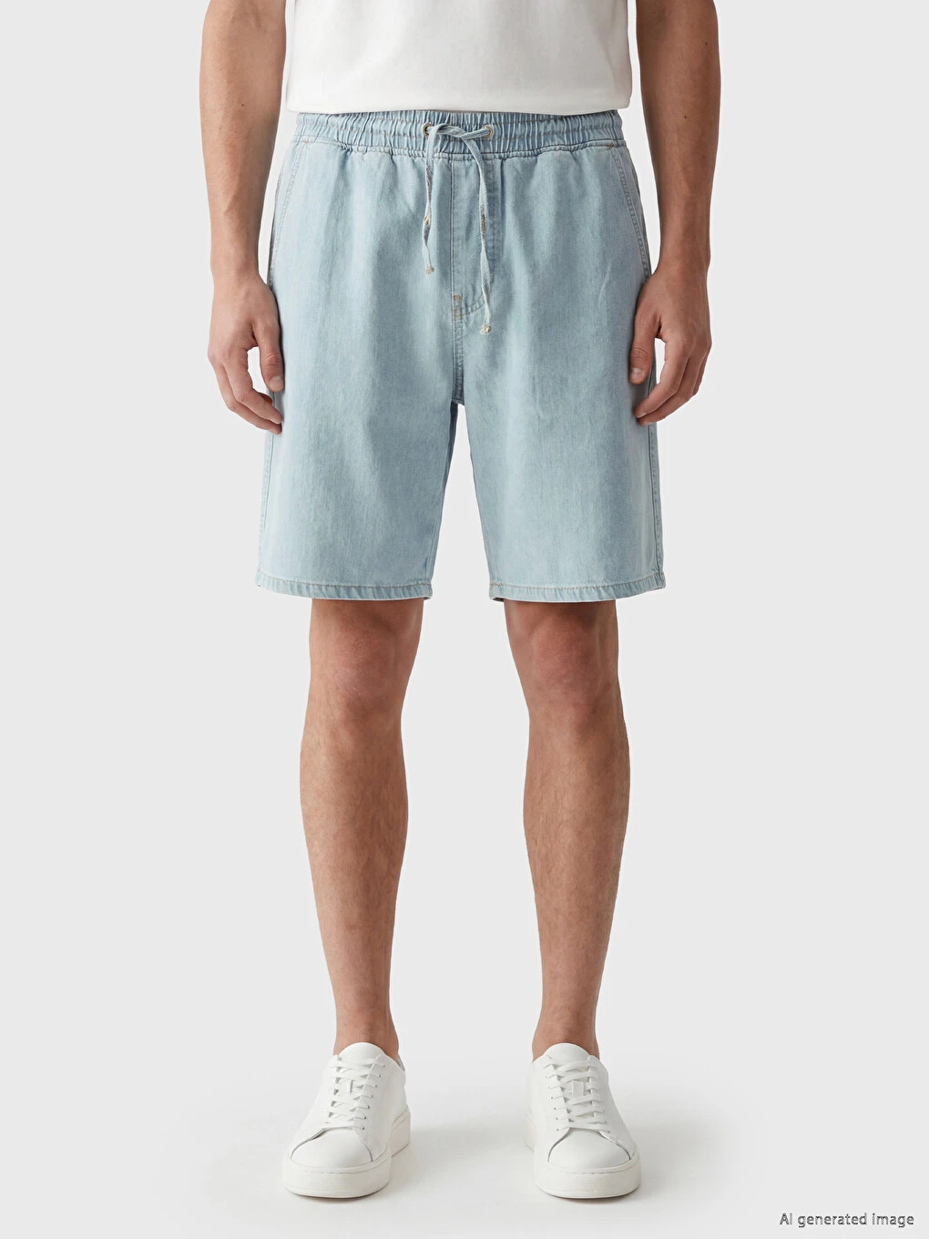 LCW Jeans Muški Teksas Šorts Širokog Kroja