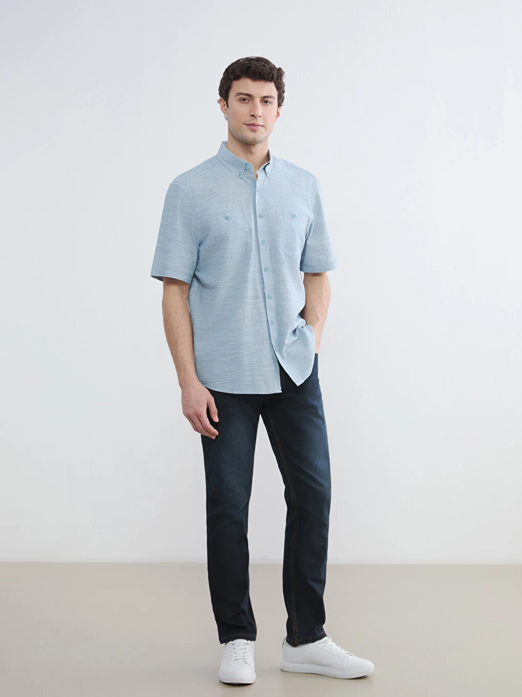 LCWAIKIKI Classic Regular Fit Muška Košulja Od Poplina