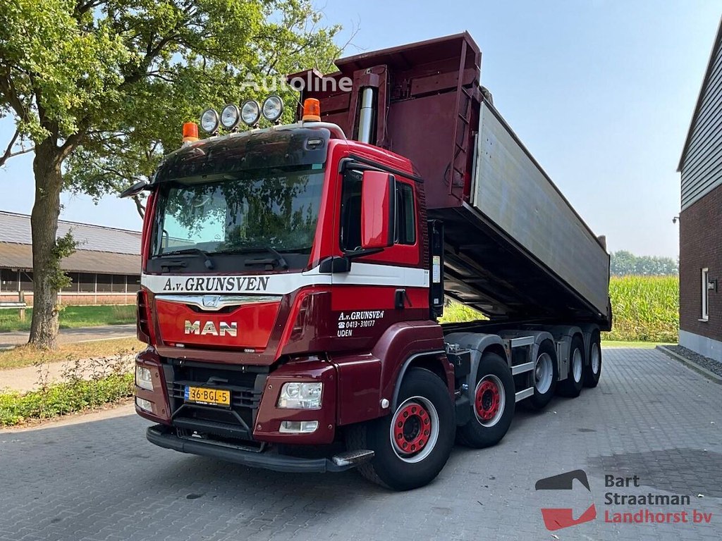 MAN TGS 49.440 10x4 Euro 6 met geisoleerde kipper en aluminium milie kiper