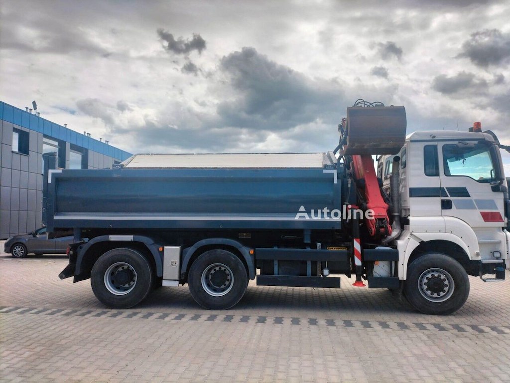 MAN TGS 33.360 6X6 EURO 5, KIPPER 2H, HDS PALFINGER kiper