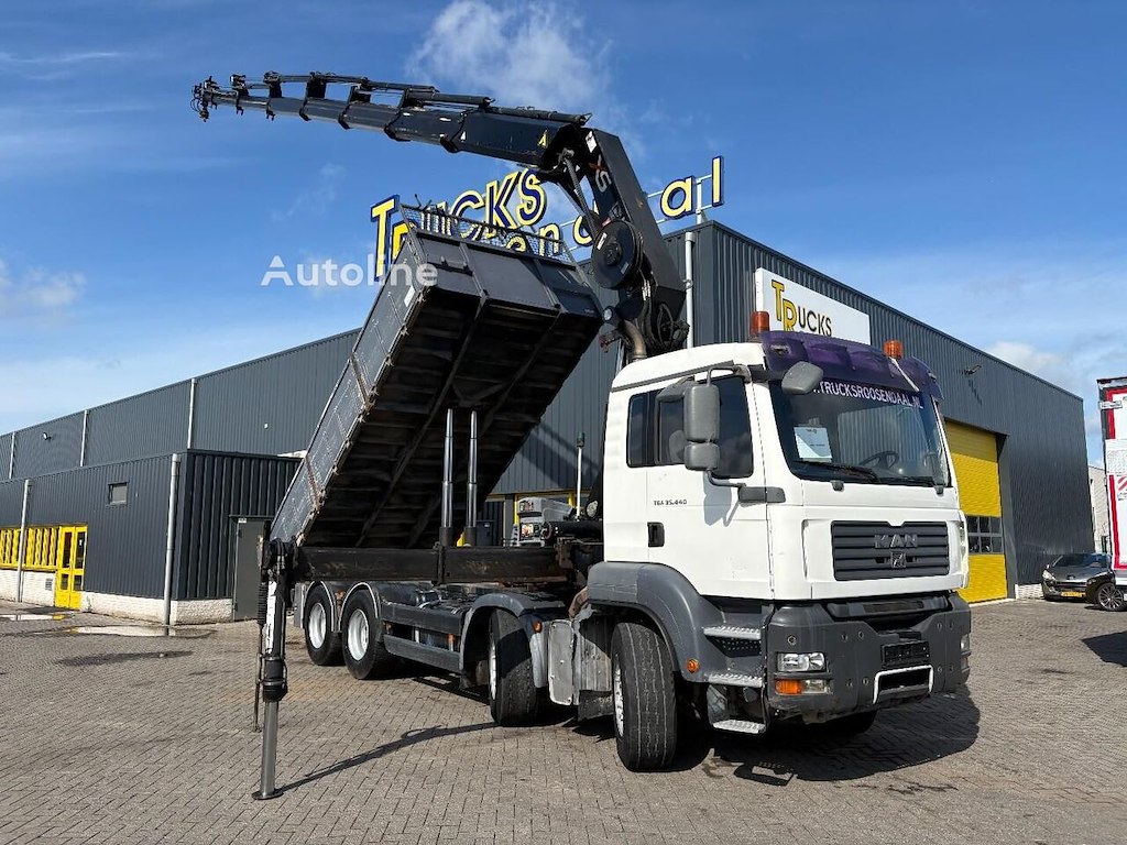 MAN TGA 35.440 + HIAB 322 E-7 HIPRO + TIPPER + 8X4 + REMOTE kiper