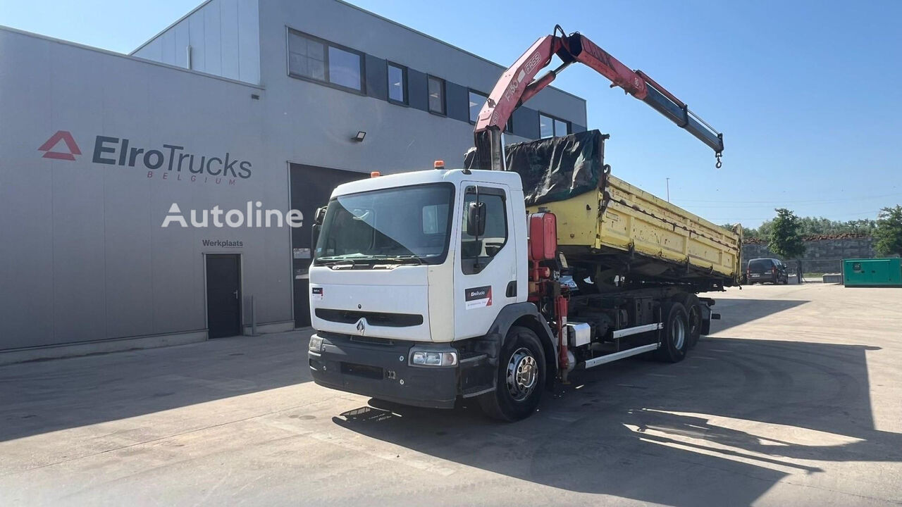 Renault Premium 300 (POMPE MANUELLE / GRUE FASSI 150 / BOITE MANUELLE / kiper