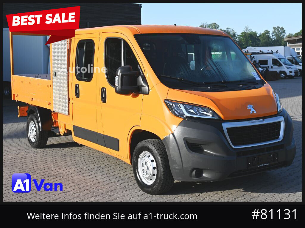 Peugeot Boxer Pritsche Doka, 7 Sitzer, Werkzeugkasten kamion s ravnom platformom < 3.5t