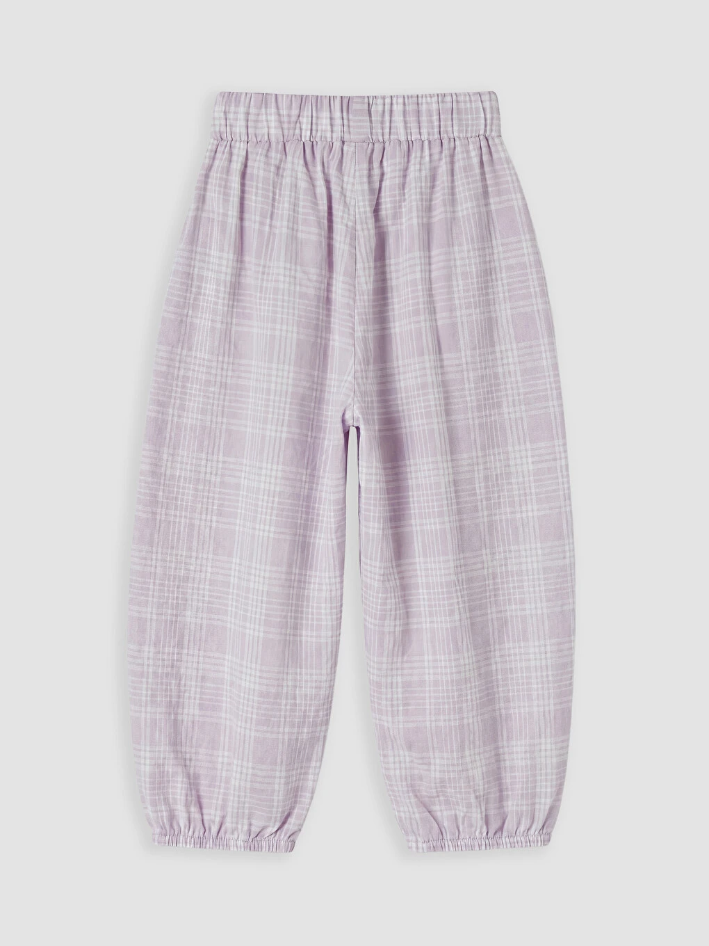 LCW Kids Elastične Karirane Pantalone Za Devojčice Sa Elastičnim Strukom