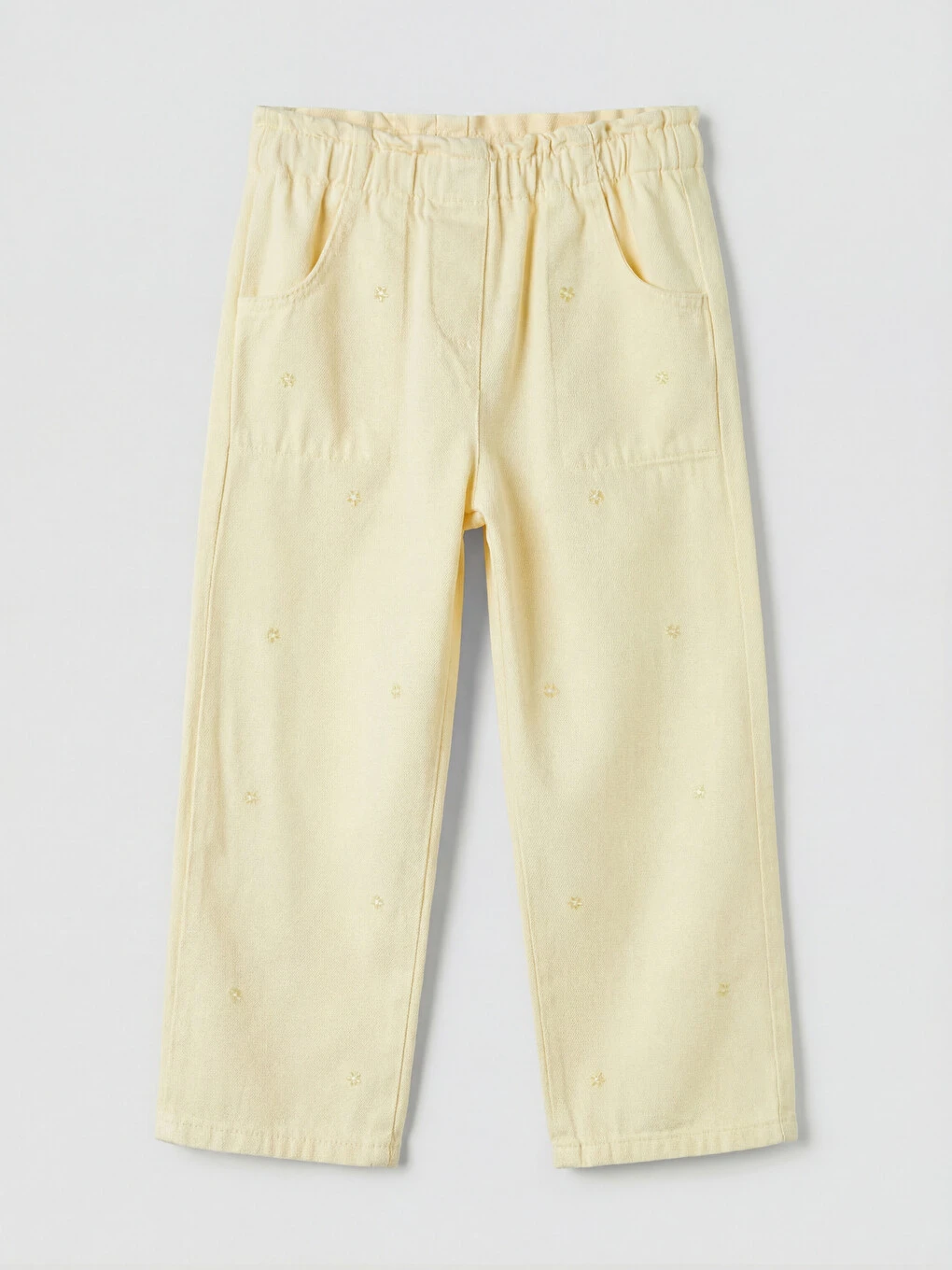LCW Kids Pantalone Regular Kroja Za Devojčice Od Vezenog Gabardina