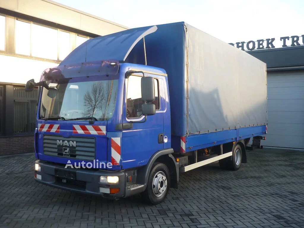 MAN TGL 8.180 Curtain side body with aluminium drop sides ans a tail kamion s ceradom