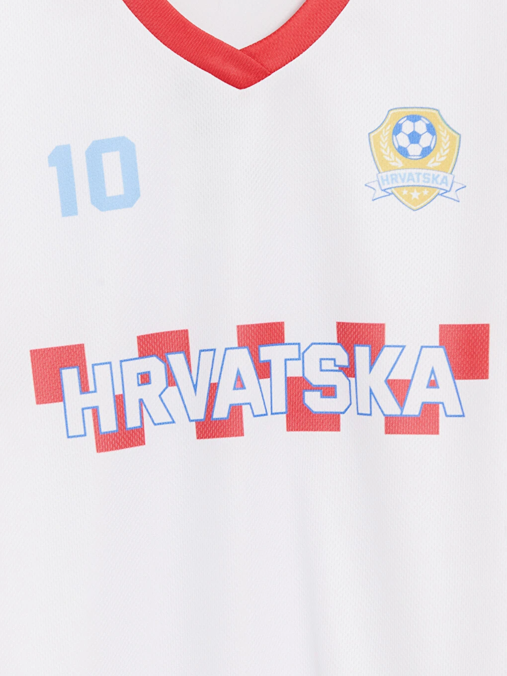 LCW Kids Majica Sa V Izrezom Sa Natpisom Croatia Za Devojčice