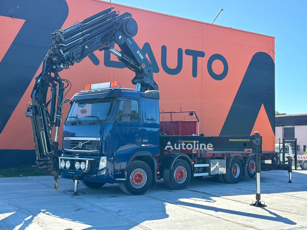 Volvo FH500 8x2 Hiab 855E-8 + JIB 145X5 kamion platforma