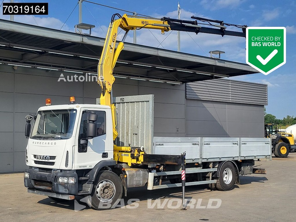 IVECO Eurocargo 180E250 4X2 HYVA HB.150XE3 Kran Crane Automatic Euro 5 kamion s ravnom platformom