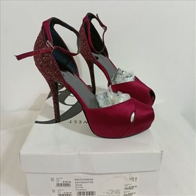 Nine West bordo cipele br.39 NOVO sa defektom