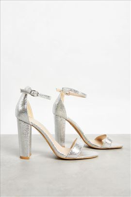 Glamorous srebrne sandale vel.38 NOVO