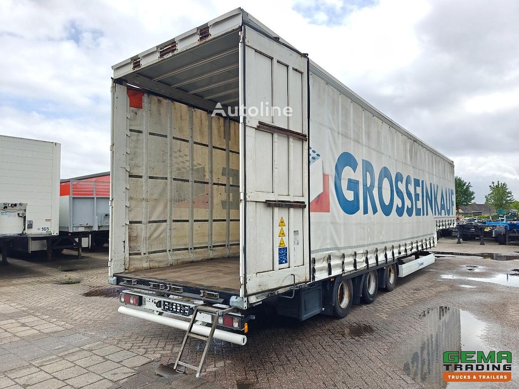 Krone SD Curtain-sided Semi-Low Loader - Pop-up Roof - 3 Axles BPW Dru poluprikolica sa kliznom ceradom