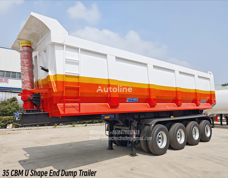 Nova Titan TITAN 35 CBM U Shape End Dump Trailer Price in Trinidad poluprikolica kipera