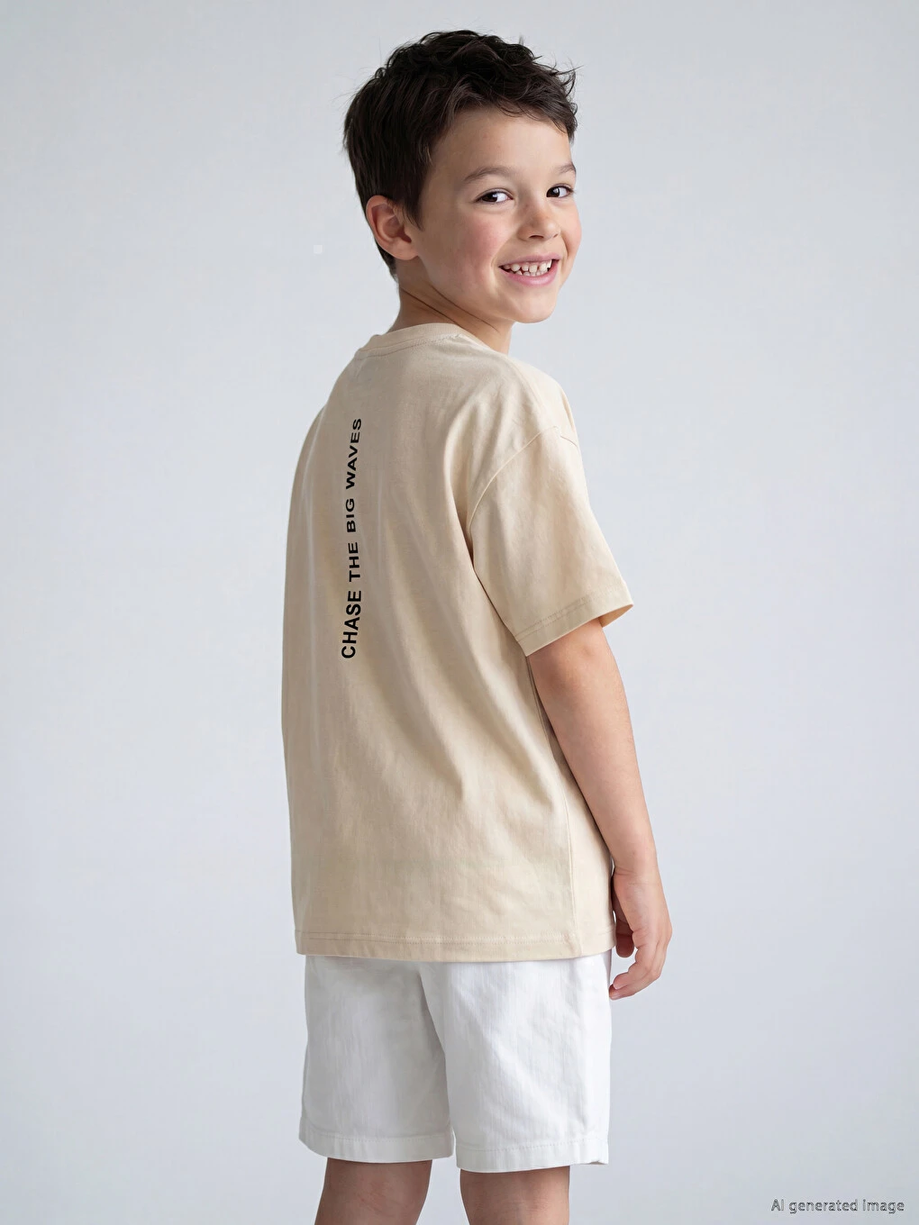 LCW Kids Majica Sa Okruglim Izrezom Sa Sloganom Za Dečake