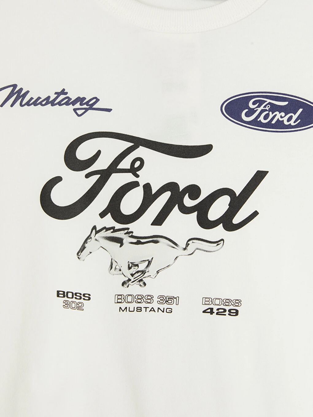 LCW Kids Dečija Majica Sa Okruglim Izrezom Ford Sa Štampom
