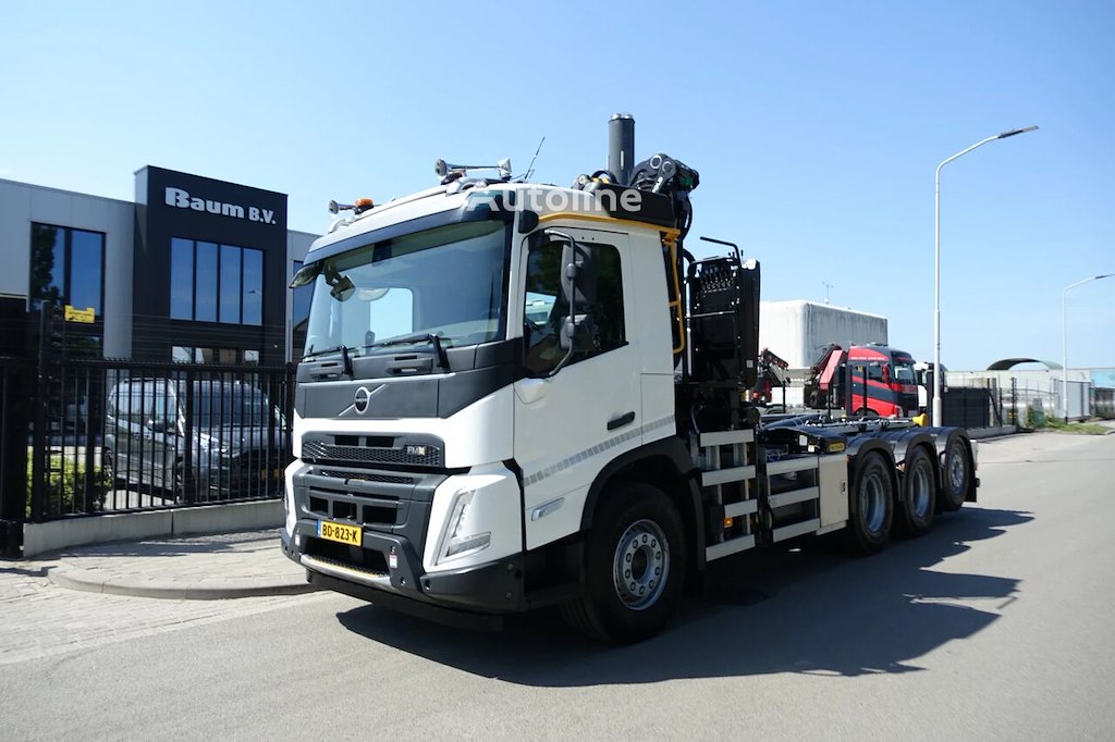 Volvo FMX 460 8X4 TRIDEM / HAAKSYSTEEM / PALFINGER Q200 Z KRAAN / 20 T kamion rol kiper