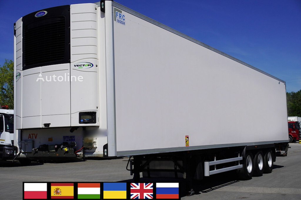Lamberet refrigerated semi-trailer / Carrier Vector 1550 unit poluprikolica hladnjača