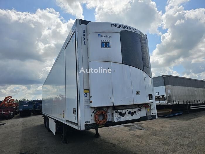 Krone SDR 27 EL4-FB, 3 AXLE FRIDGE TRAILER WITH MEAT RAILS THERMO KING poluprikolica hladnjača