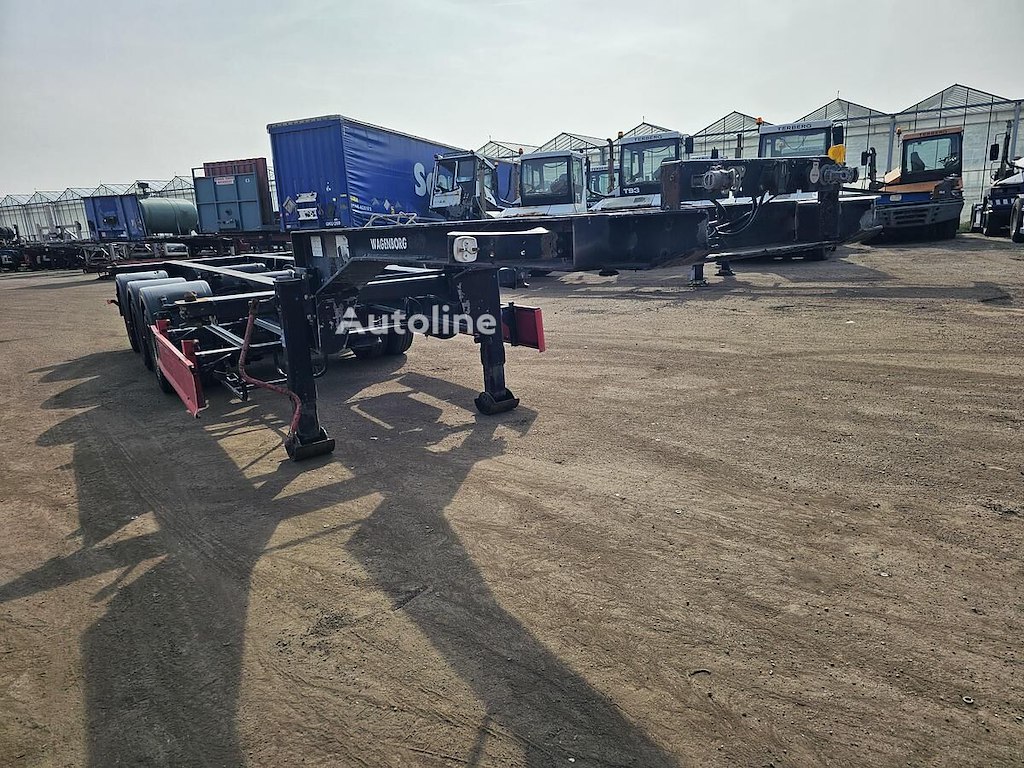 Fliegl SDS 350| LOWLOADER 20 FOOT CONTAINER CHASSIS | BPW DRUM. poluprikolica za prevoz kontejnera