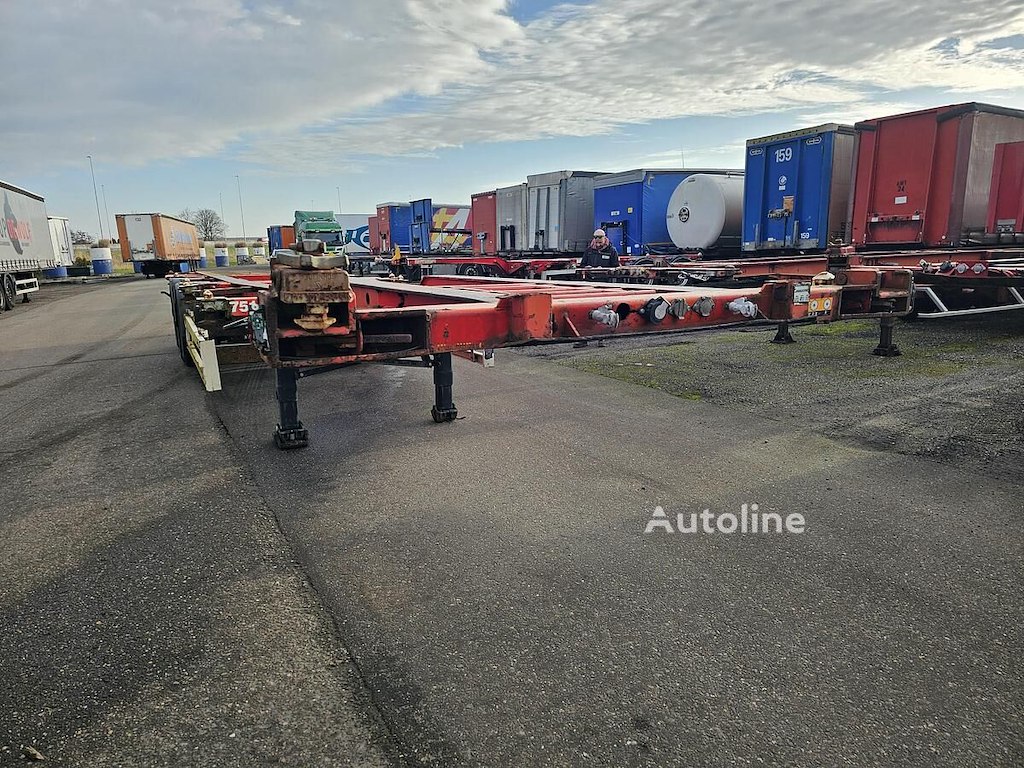 Krone SD 27| FIXED CHASSIS | SAF DISC. 40 FT |2 X 20 FT| HIGHCUBE | 20 poluprikolica za prevoz kontejnera