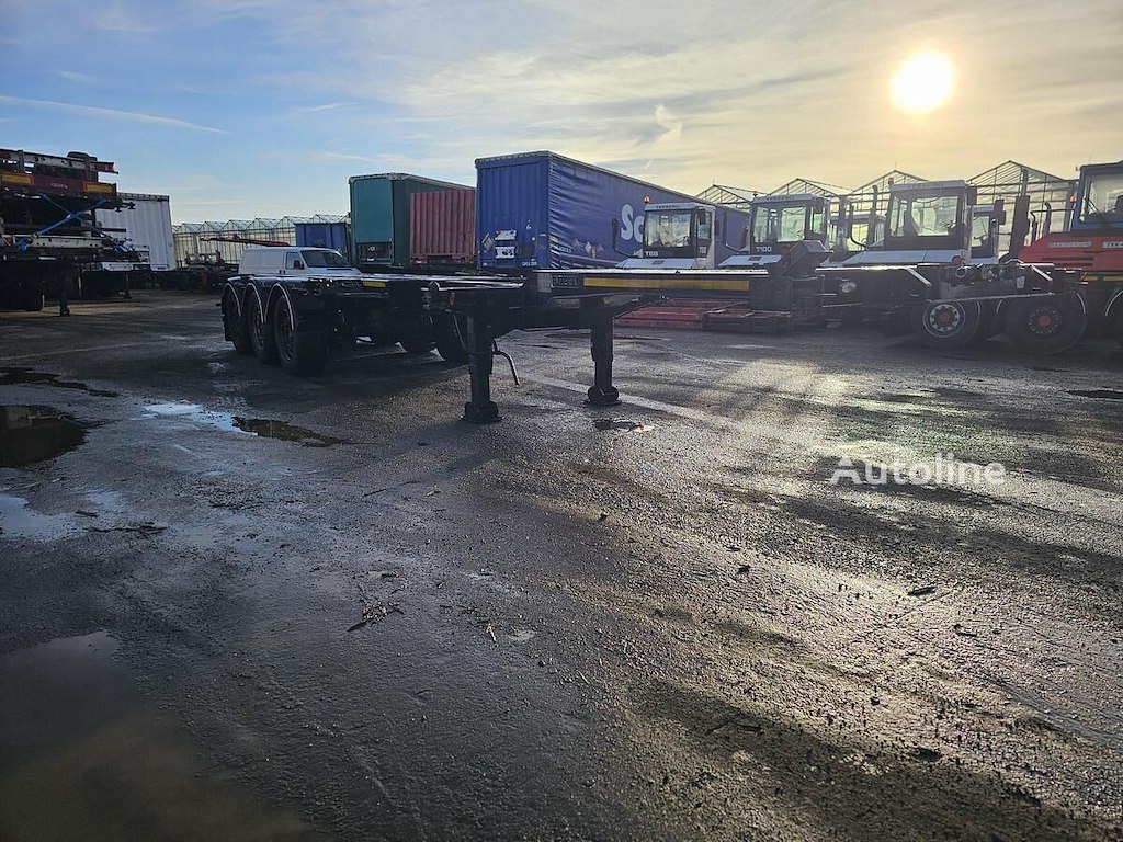 Özgül GA08XS1 | 2 X EXTENDIBLE CHASSIS | GERMAN TRAILER| SAF DISC.| 3 poluprikolica za prevoz kontejnera