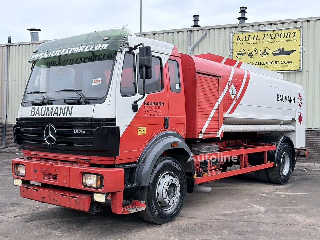 Mercedes-Benz SK 1824 Fuel Tank Truck Manual Gearbox Big Axle 12.000 Liter 2 C autocisterna