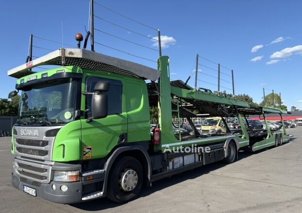 Scania P410 autotransporter + prikolica autotransportera