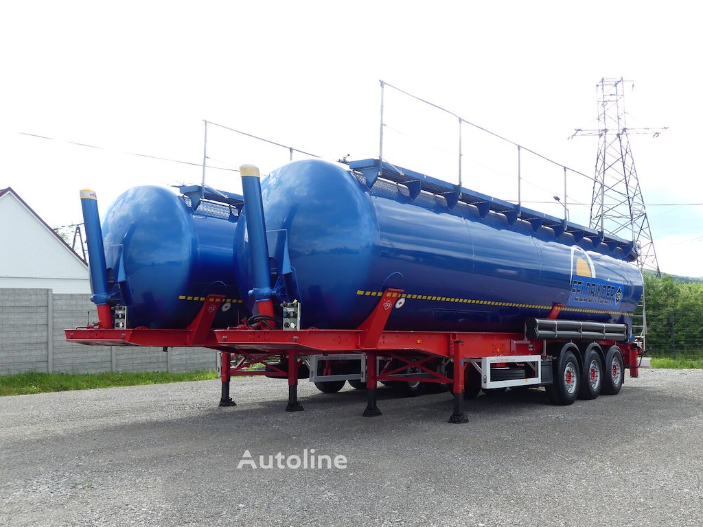 Feldbinder SILOS 60000 / KIPROWANA / OŚ PODNOSZONA / TDT / Waga 6300 kg / cisterna silos