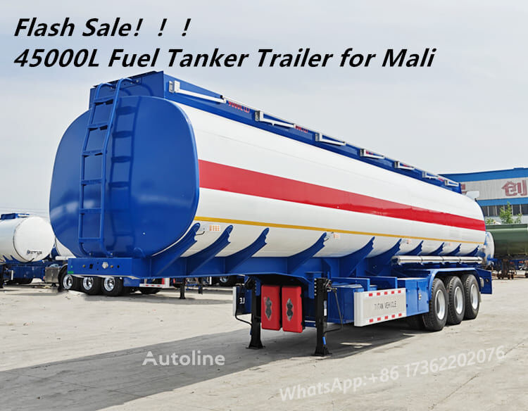 Nova Titan 45000L Fuel Tanker Trailer for Mali | FOB $15,000 cisterna za goriva i maziva