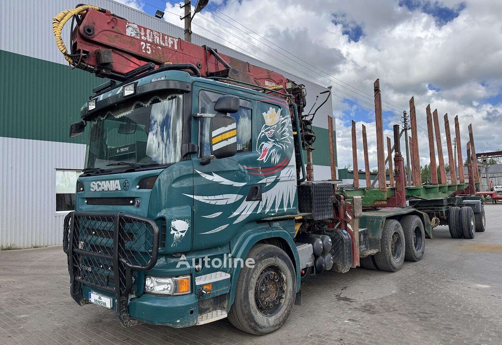 Scania R560 6x4 + DOLL M114 + LOGLIFT 251S kamion za prevoz drva