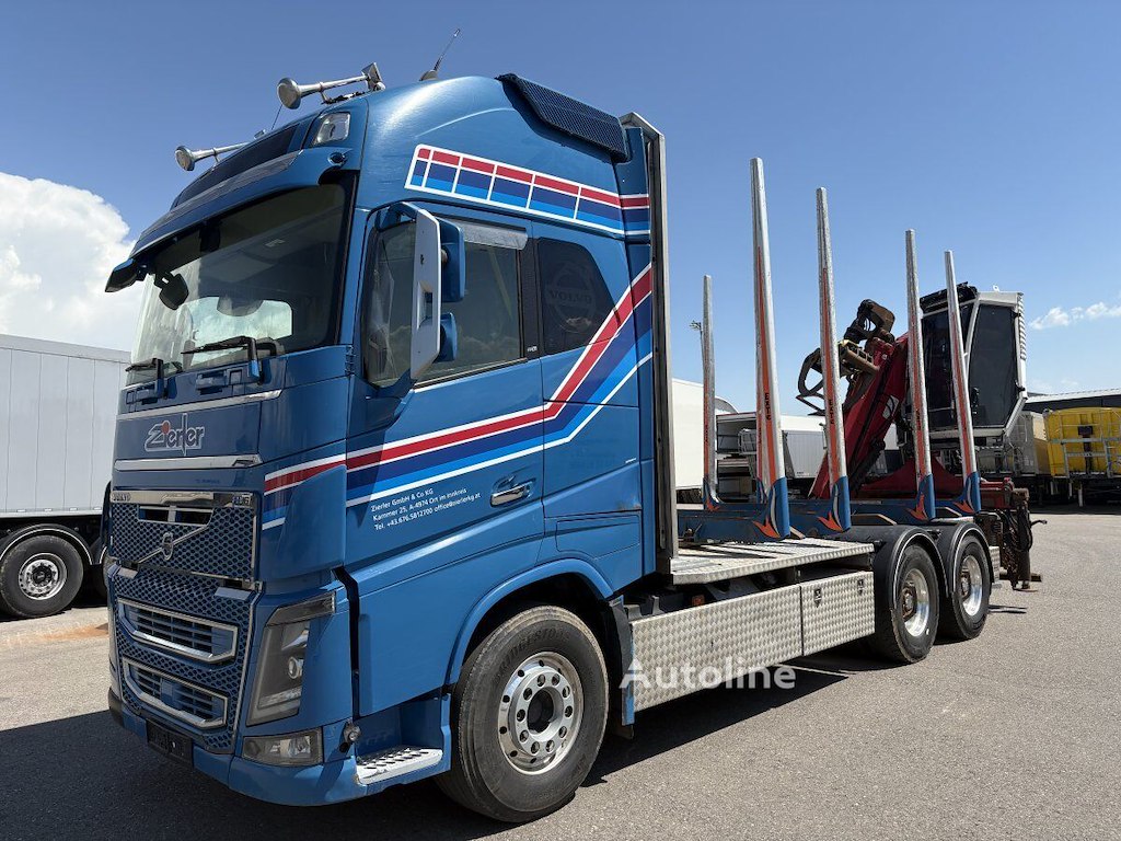 Volvo FH 16 750 6x4R Holztransporter mit Penz 12Z Kran, Retarder kamion za prevoz drva