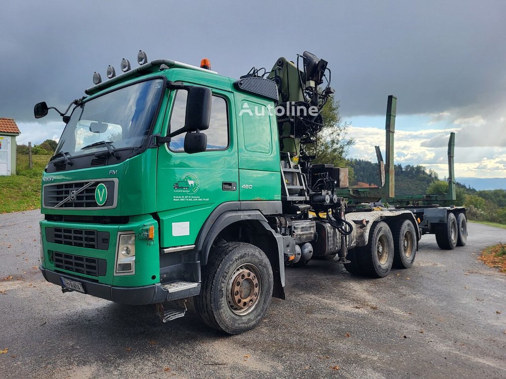 Prodaje se Volvo FM460 + HR kamion za prevoz drva na aukciji + šumarska prikolica