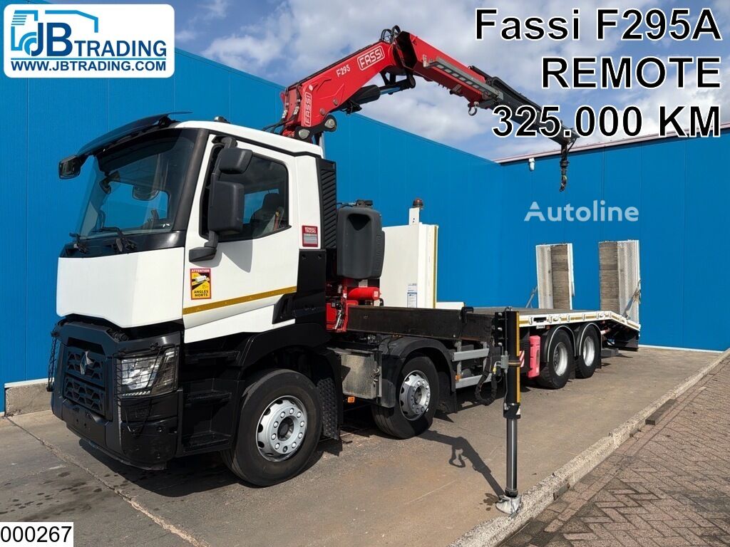Renault C 430 8x2, Euro 6, Fassi, Remote, Winch šlep auto